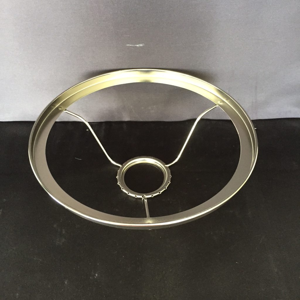 Aladdin 10″ Shade Ring – Brass (Gold Coloured) or Nickel (Silver ...