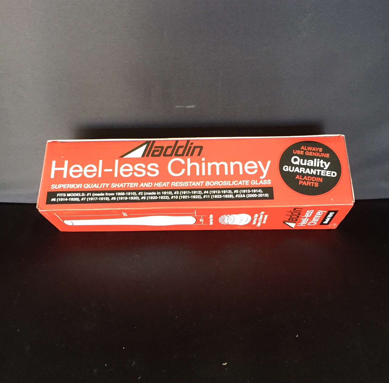Aladdin Chimney – Lox-On or Heel-less Style. – QLD Lamp Oil Supplies