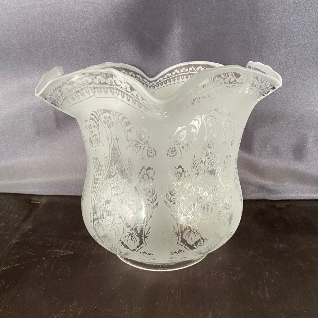 Glass Open Tulip Shade – 4″ or 100mm base fitter, variety of colours ...